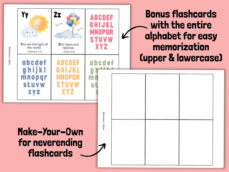 Printable ABC Bible Verses for Kids | 26 Scripture Cards A–Z ...