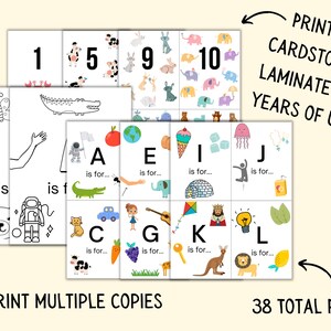 ABC Flashcards & Coloring Pages | Alphabet Flashcards for Kids | Number ...