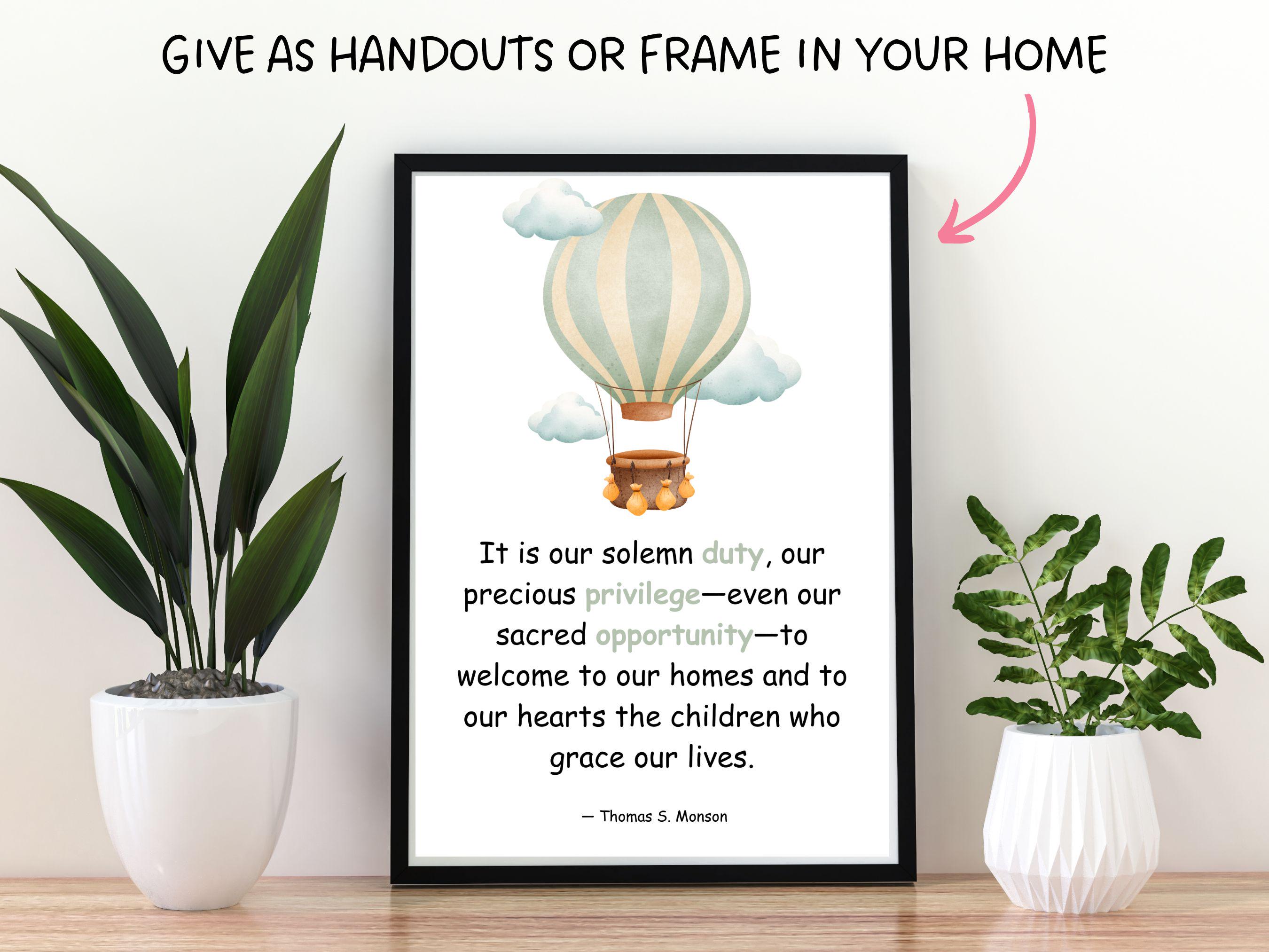 LDS Quotes for Primary Teachers | Printable Primary Cards | Printable ...