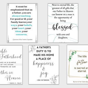 LDS Father's Day Quotes Printable | Father's Day Gifts | Father's Day ...