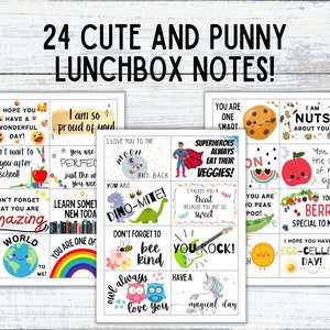 Kids Lunchbox Notes Printable | Lunchbox Jokes for Kids | Positive ...