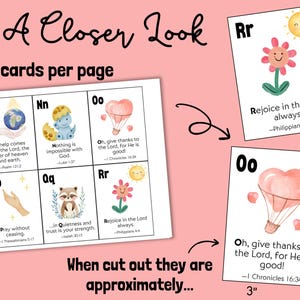 Printable ABC Bible Verses for Kids | 26 Scripture Cards A–Z ...