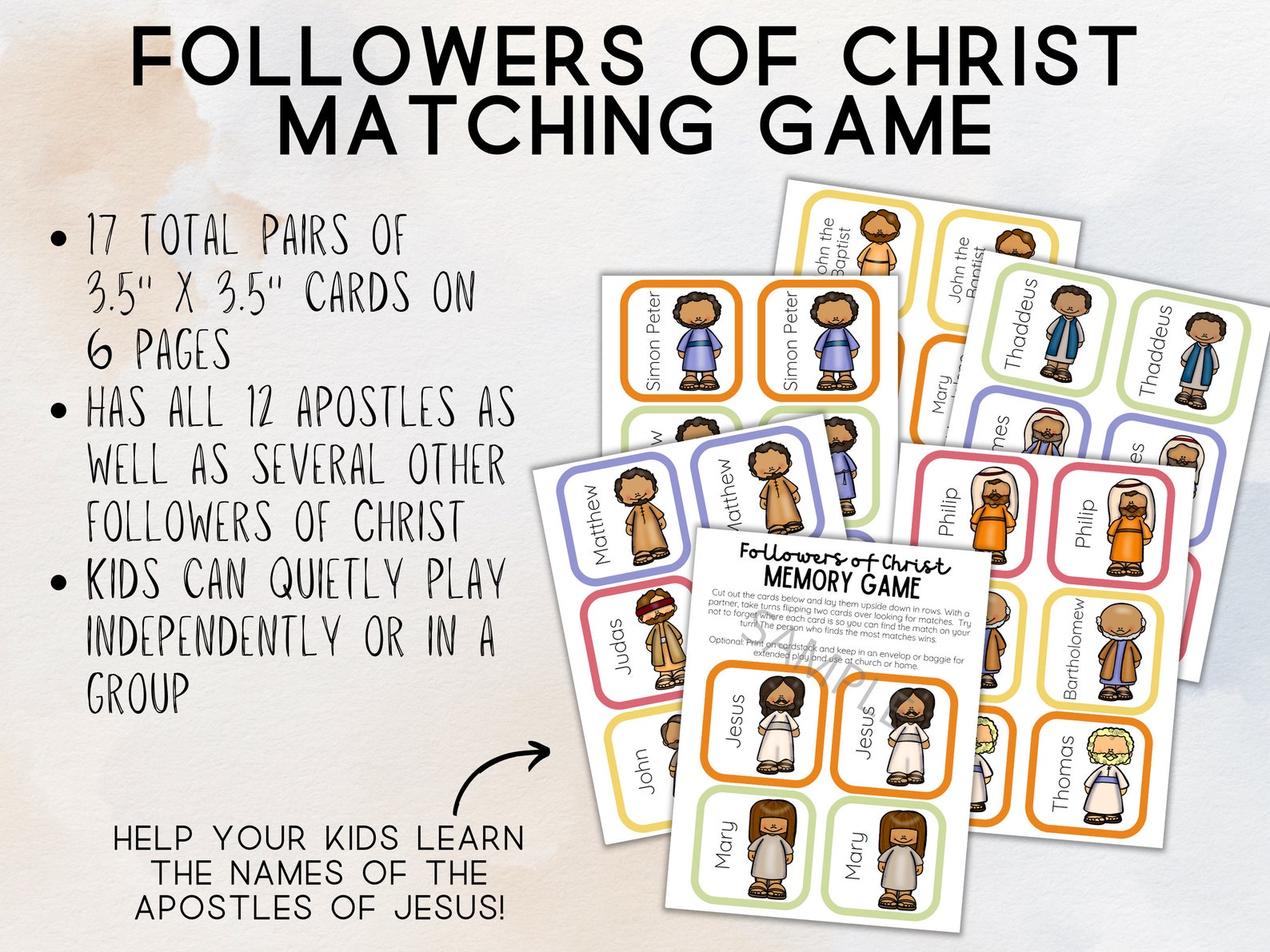 New Testament Kids Activity Bundle | Printable Bible Games for Kids ...