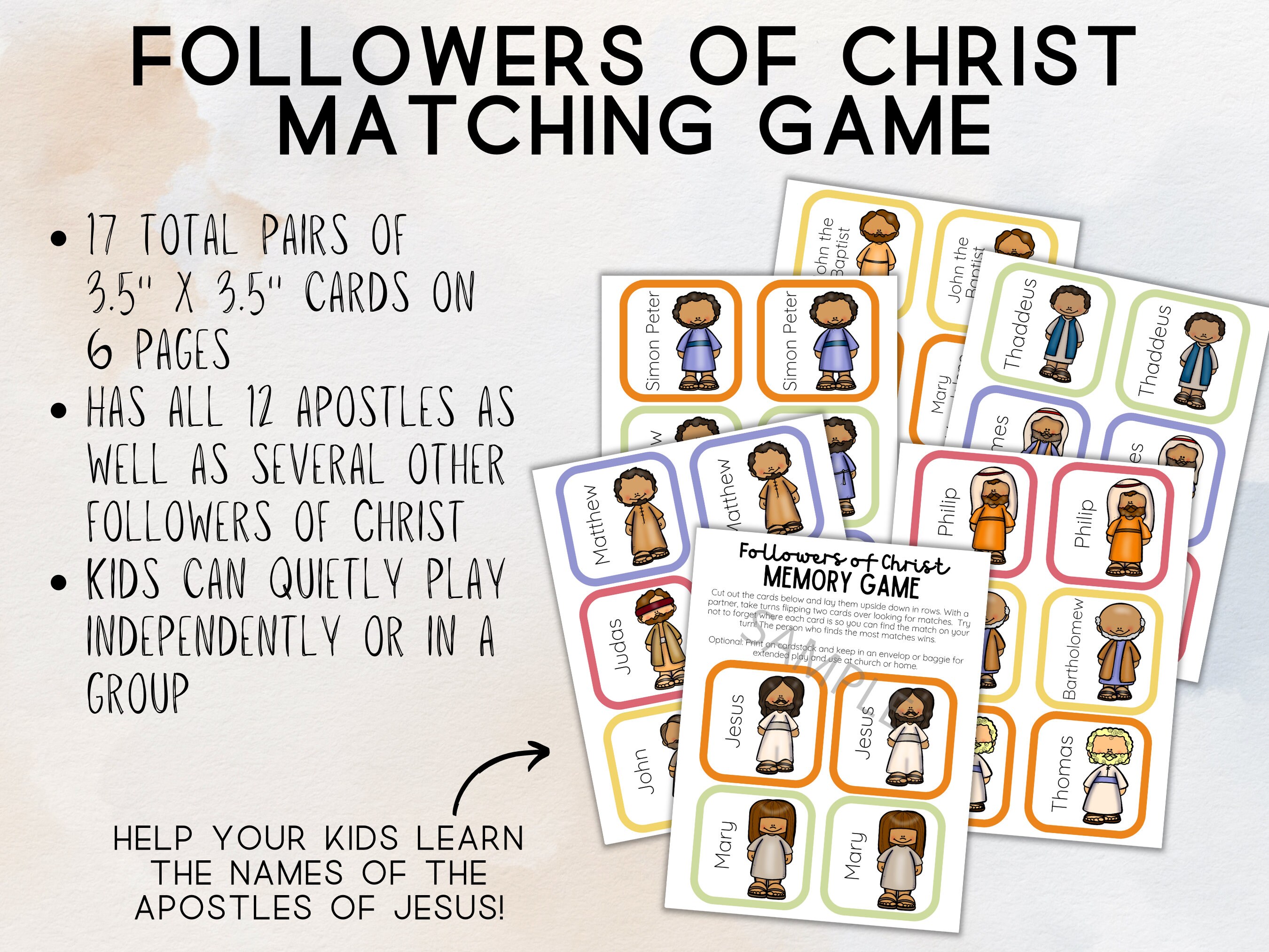 New Testament Kids Activity Bundle | Printable Bible Games for Kids ...