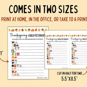 Emoji Pictionary Thanksgiving Party Game | Holiday Emoji Quiz ...