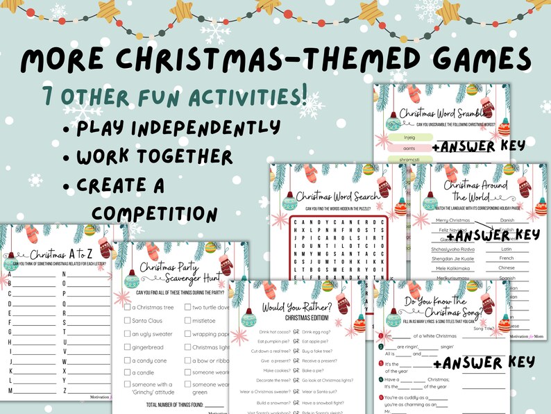 Holiday Party Games | Office Party Activities | Christmas Work Party ...