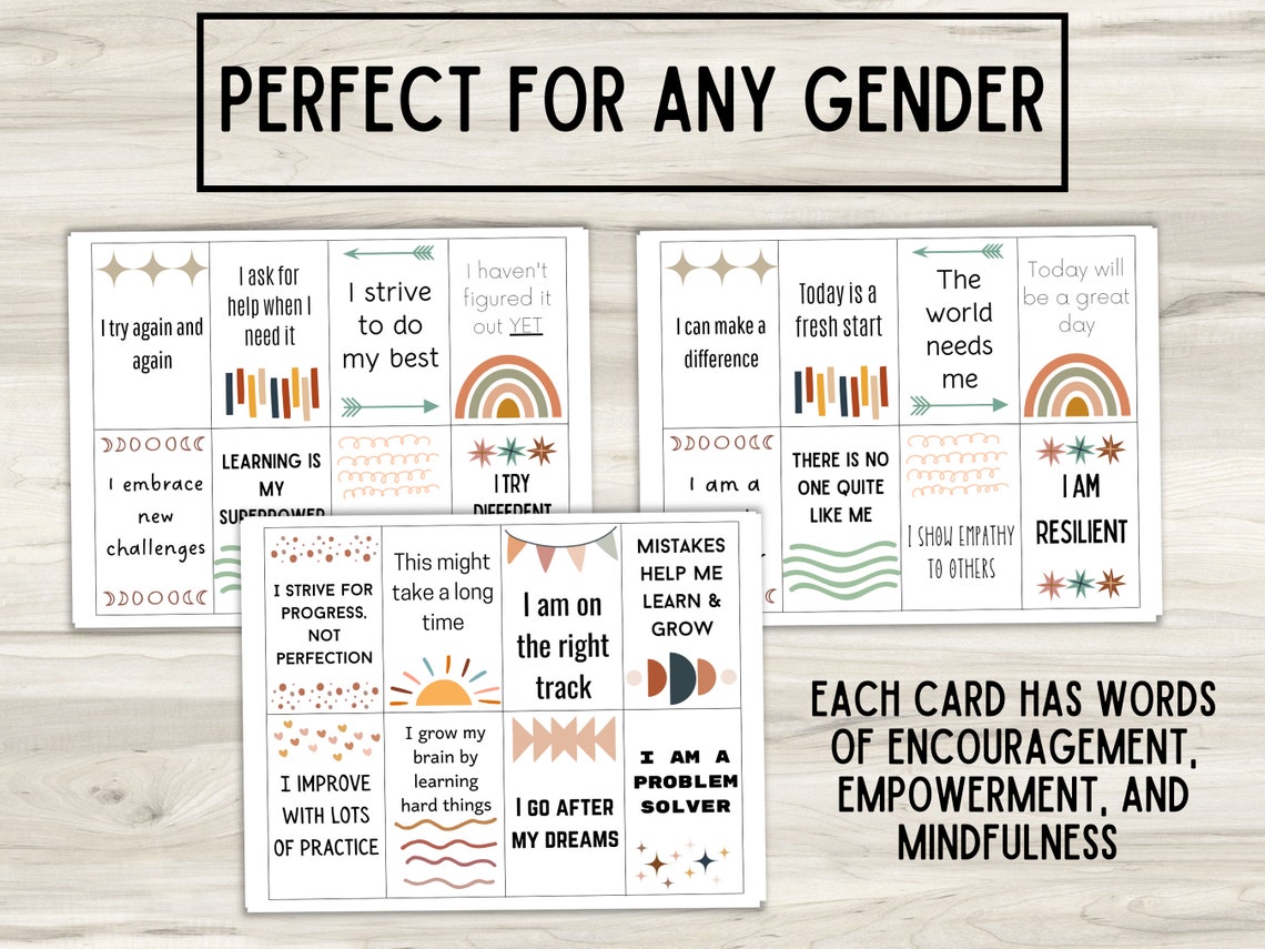 Positive Affirmations for Kids Notes Printable - Etsy