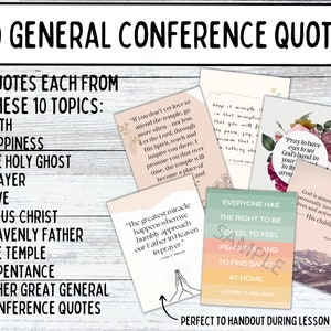 LDS Quotes From General Conference | Printable LDS Quotes | LDS General ...