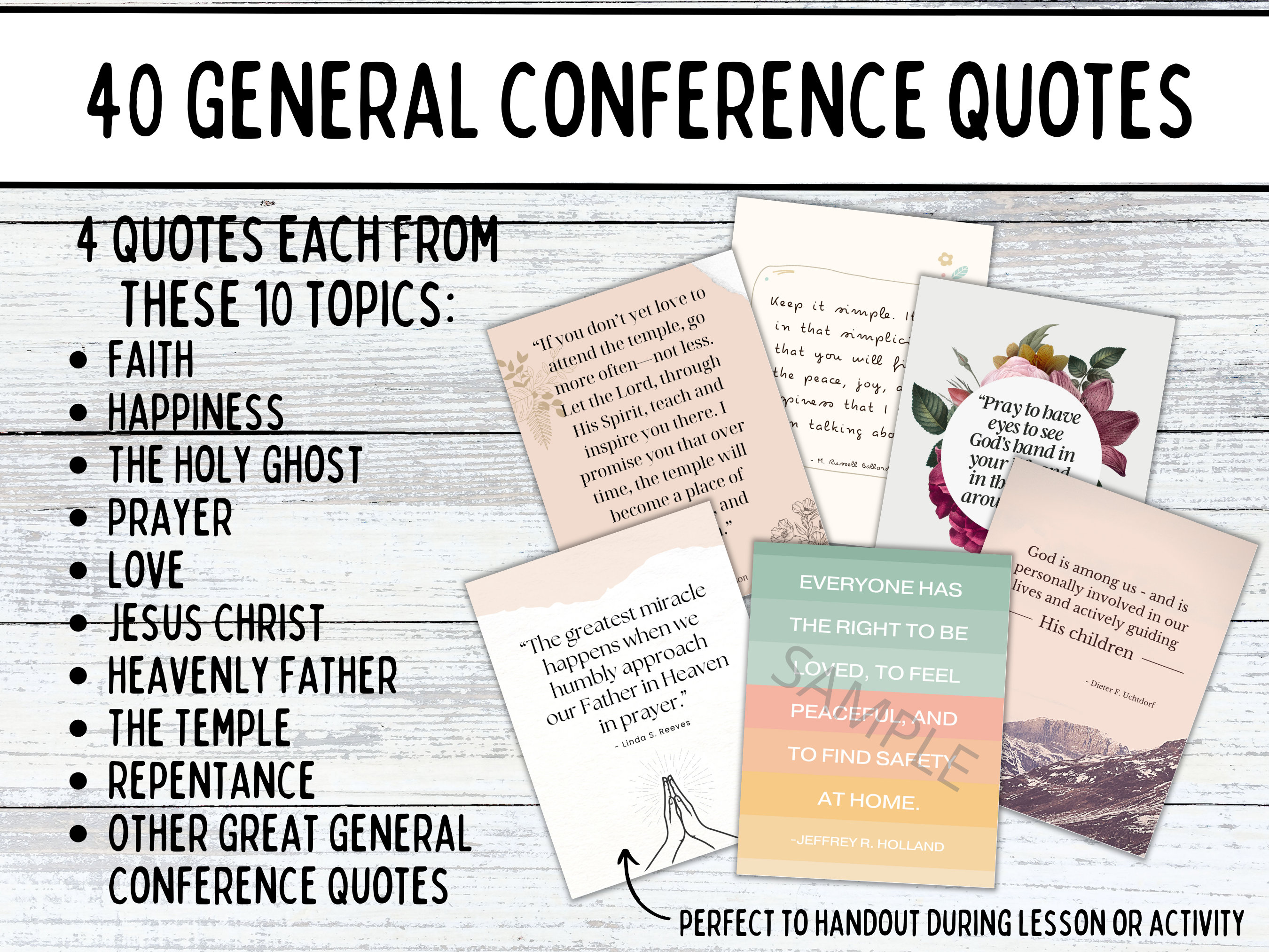 LDS Quotes From General Conference | Printable LDS Quotes | LDS General ...