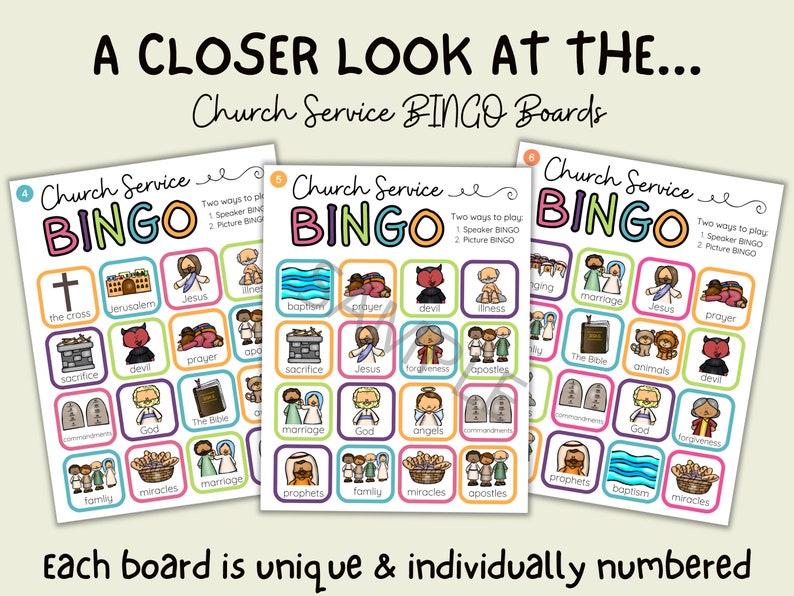 Bible Bingo | Printable Church Bingo | Bible Games for Kids | Printable ...