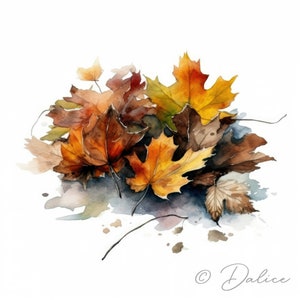 Autumn Leaves Clip Art - 12 High Quality Images - Digital Planner ...
