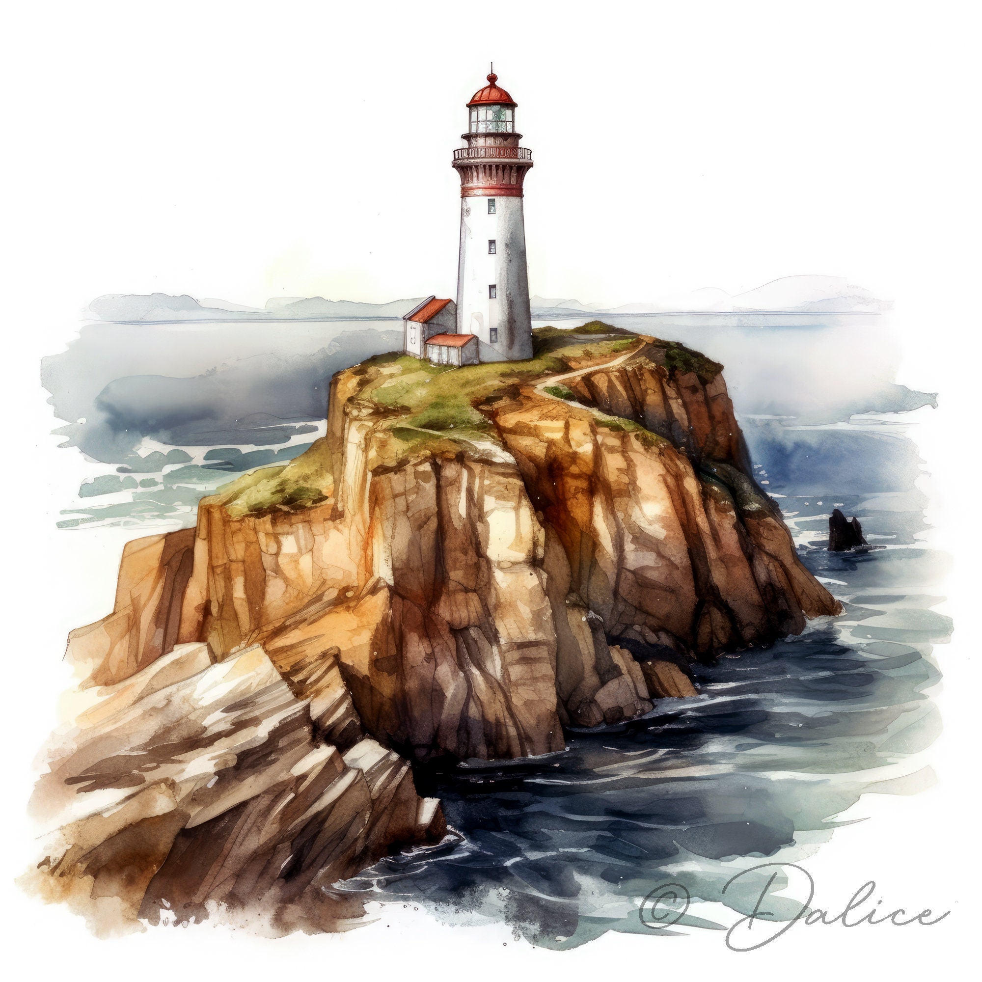 Lighthouse Scenes Clip Art 12 High Quality Images Digital - Etsy