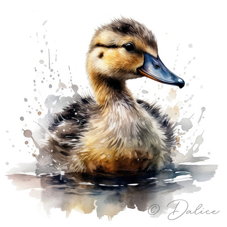 Duckling Clip Art 12 High Quality Images Digital Planner - Etsy
