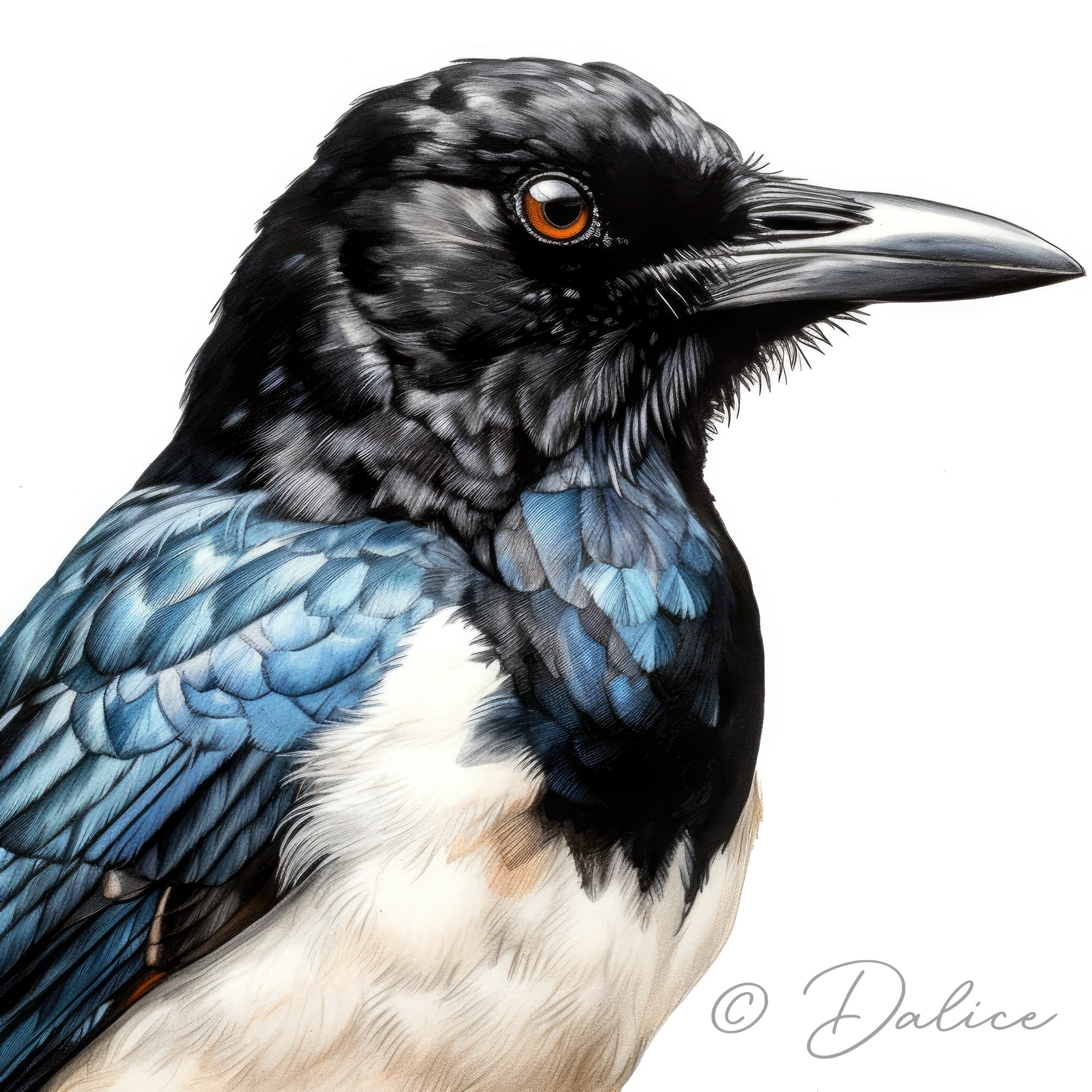 Magpie Clip Art 12 High Quality Images Digital Planner - Etsy