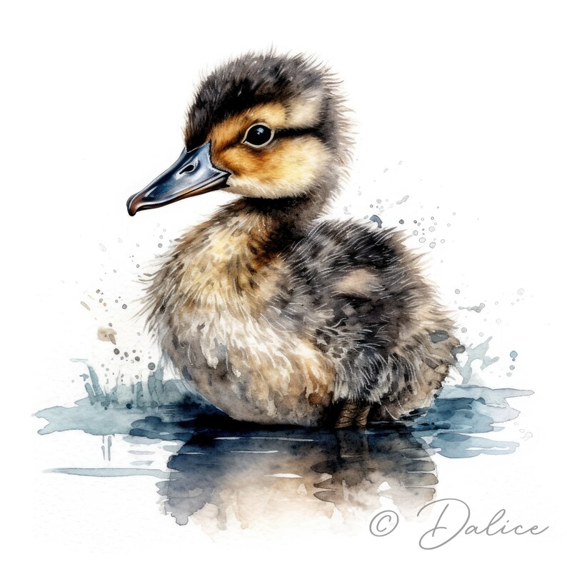 Duckling Clip Art 12 High Quality Images Digital Planner - Etsy