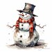 Christmas Snowman Clip Art 12 High Quality Images Digital Planner ...