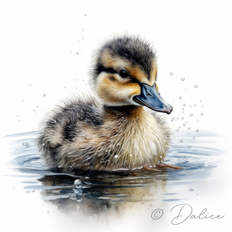 Duckling Clip Art 12 High Quality Images Digital Planner - Etsy
