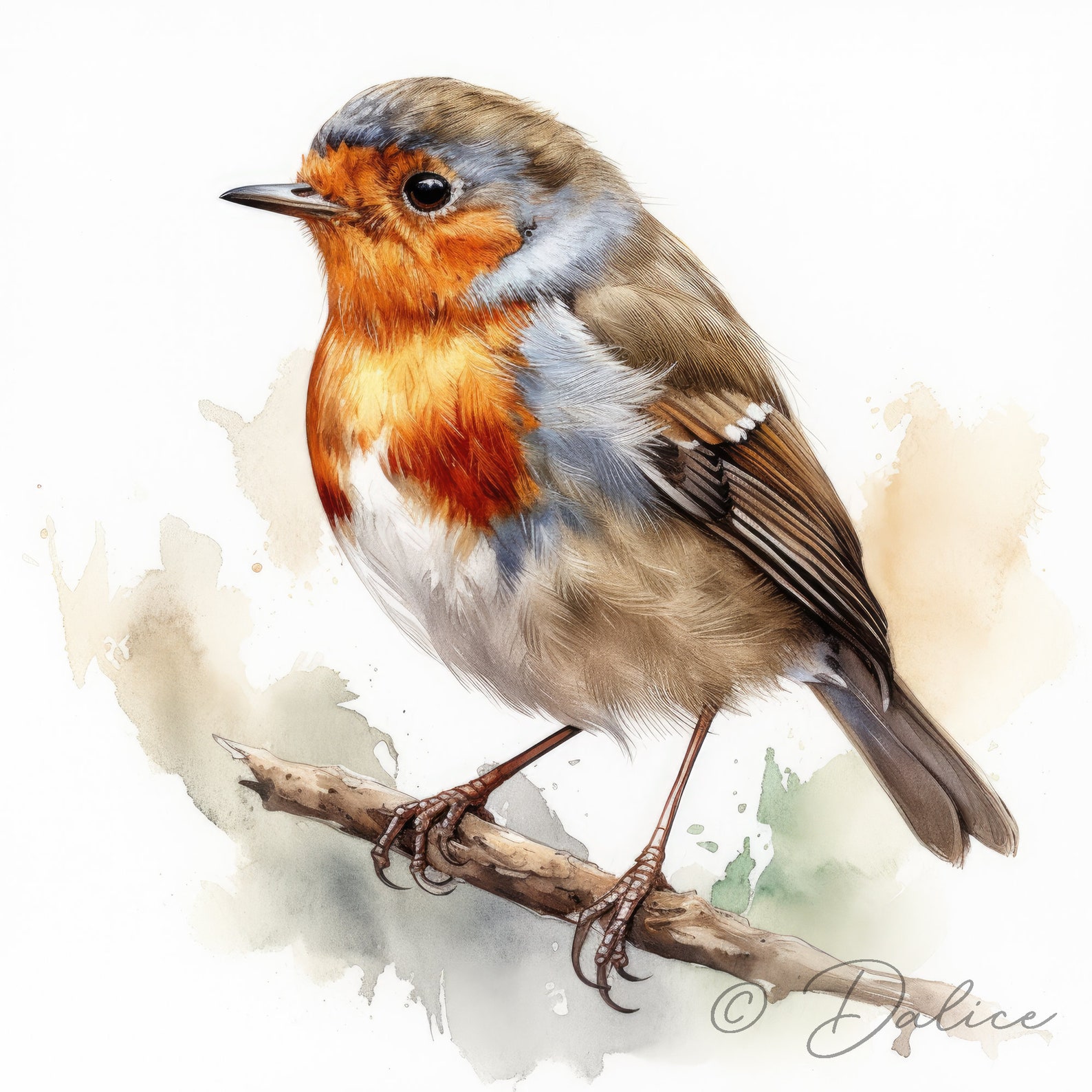 European Robin Clip Art 12 High Quality Images Digital Planner ...