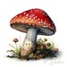 Toadstool Clip Art 12 High Quality Images Digital Planner, Watercolor ...