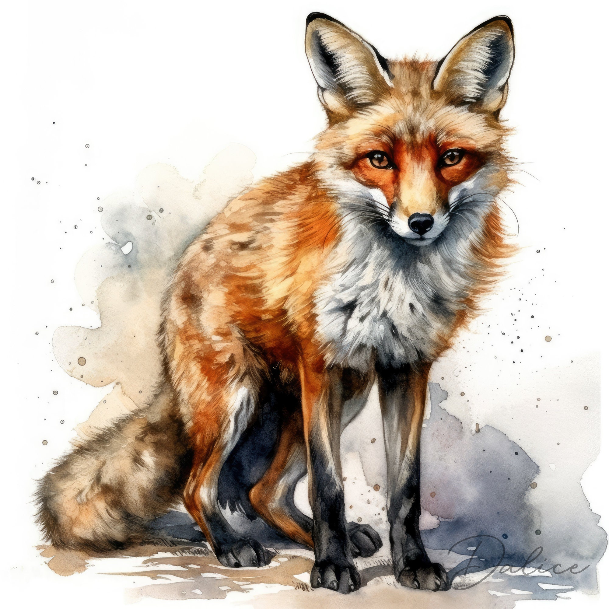 Fox Clip Art 12 High Quality Images Digital Planner - Etsy