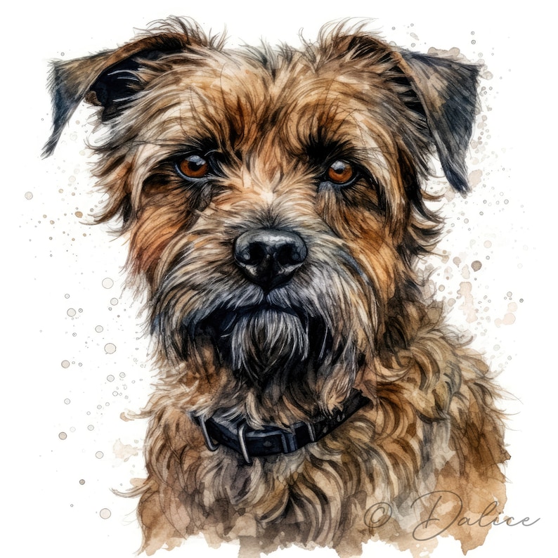 Scruffy Dog Clip Art 12 High Quality Images Digital Planner, Watercolor ...