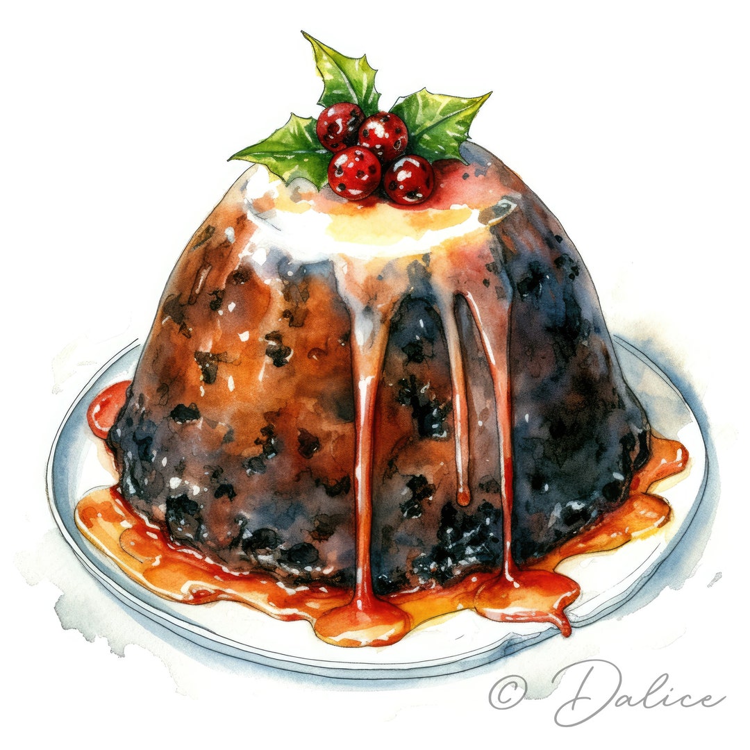 Christmas Pudding Clip Art - 12 High Quality Images - Digital Planner ...