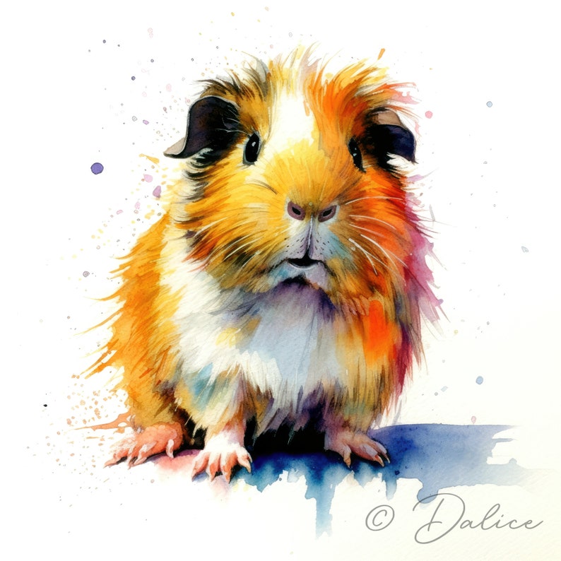 Guinea Pig Clip Art 12 High Quality Images Digital - Etsy