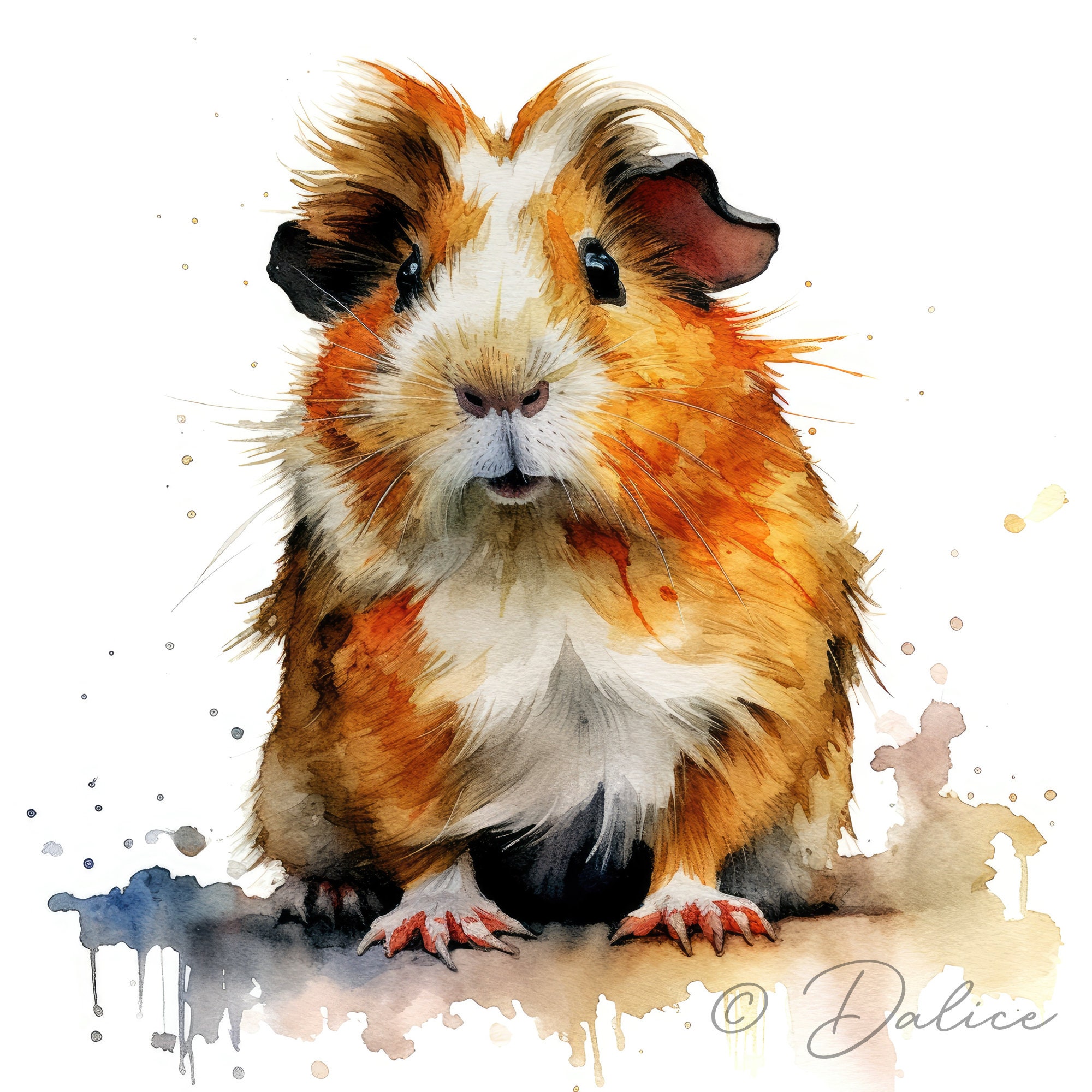 Guinea Pig Clip Art 12 High Quality Images Digital - Etsy