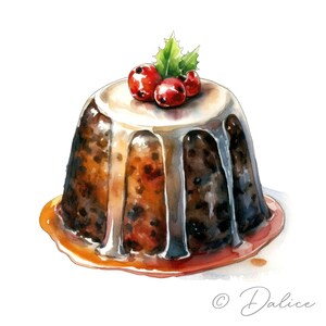 Christmas Pudding Clip Art - 12 High Quality Images - Digital Planner ...