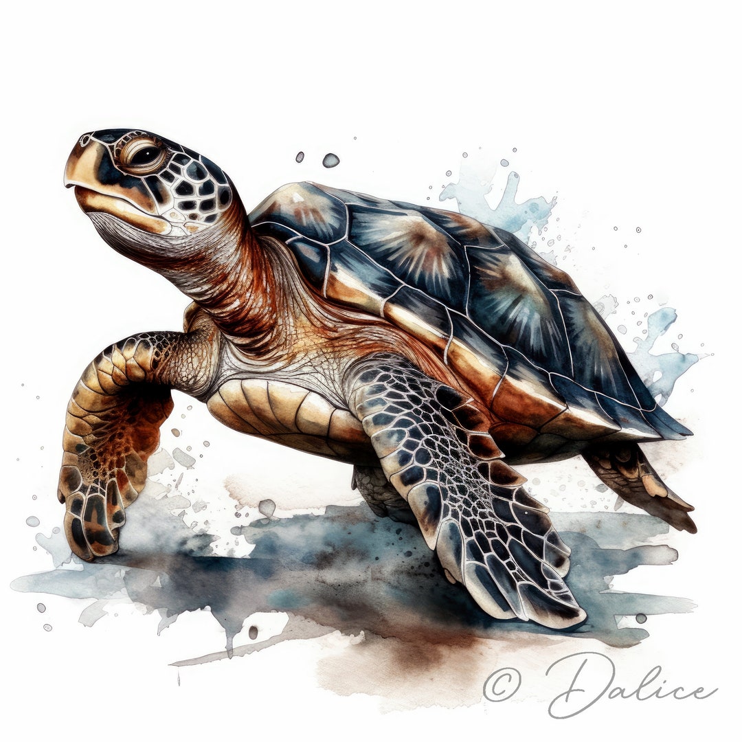 Sea Turtle Clip Art - 12 High Quality Images - Digital Planner ...