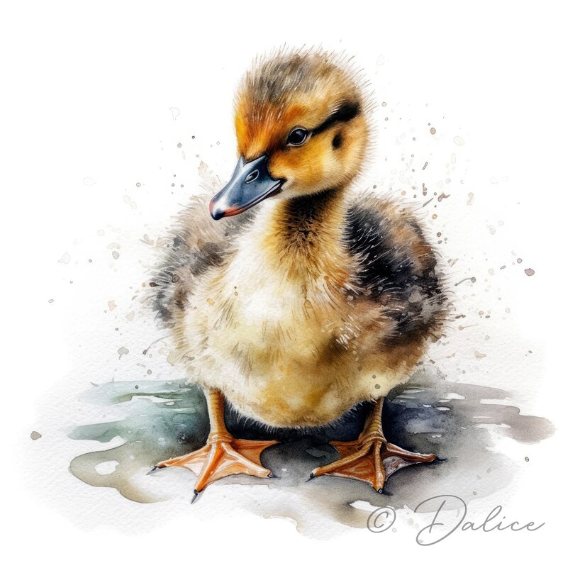 Duckling Clip Art 12 High Quality Images Digital Planner - Etsy