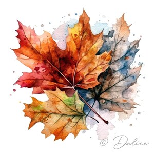 Autumn Leaves Clip Art - 12 High Quality Images - Digital Planner ...