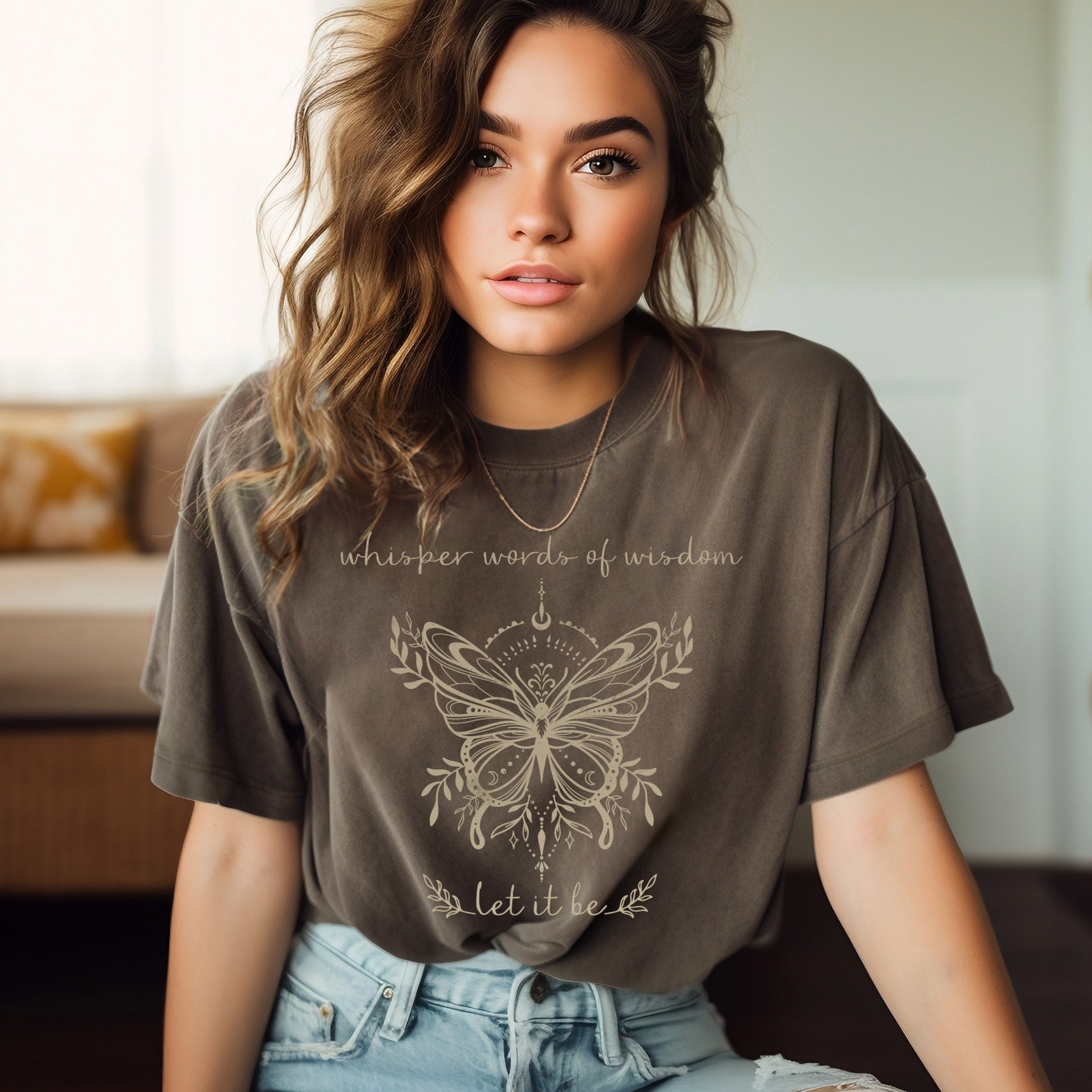 The Beatles Inspired Whisper Words of Wisdom Let It Be Gift Tee Unisex ...