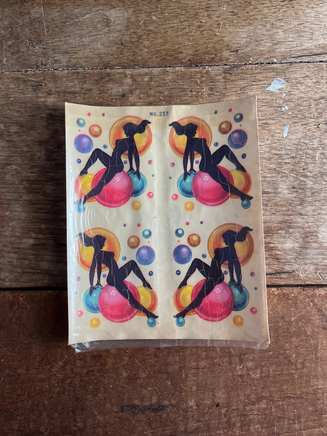 Vintage 1930s Art Deco Bubble Girl Decal - Etsy