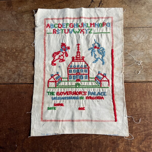 Williamsburg Sampler - Etsy