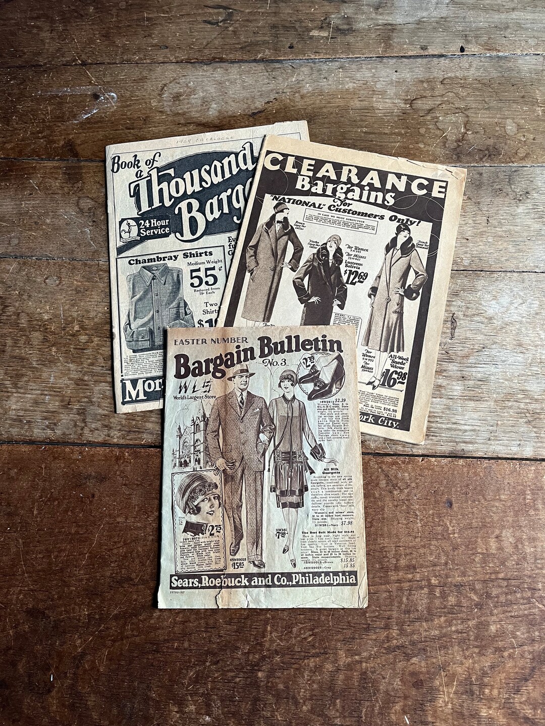 Lot of 3 Vintage 1920s Fashion Catalogs - Etsy