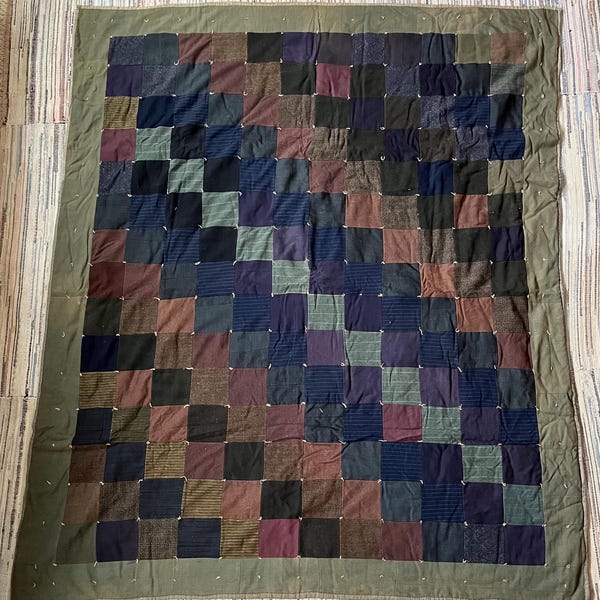 Antique Wool Quilt - Etsy