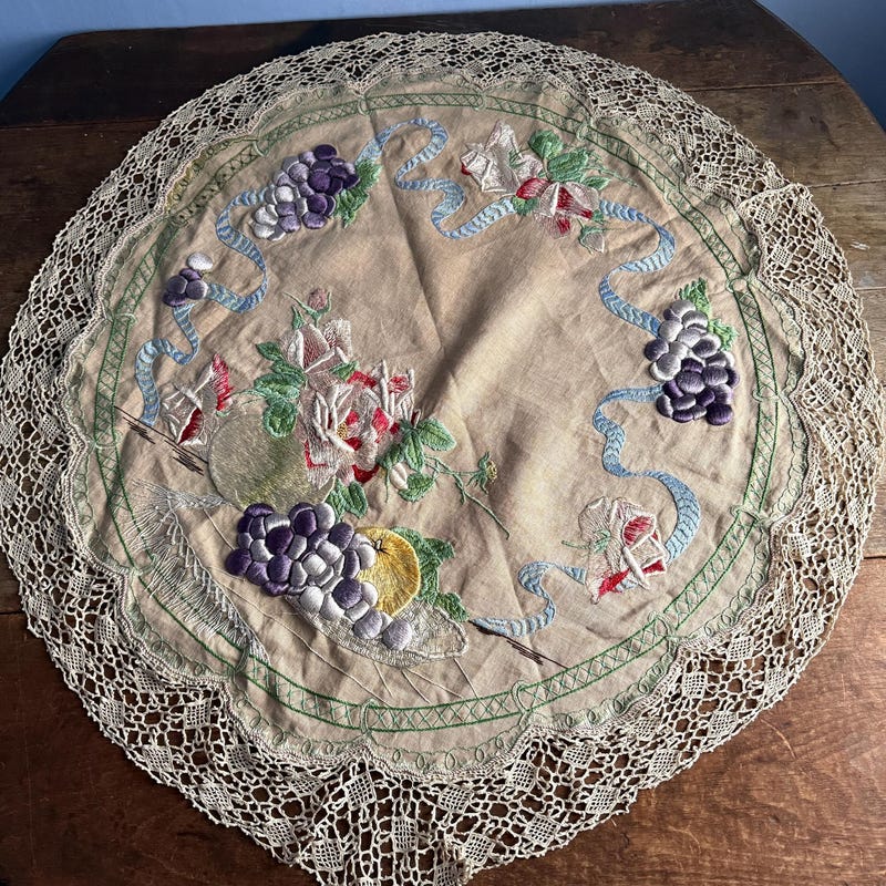 Vintage 1900 Tablecloth - Etsy