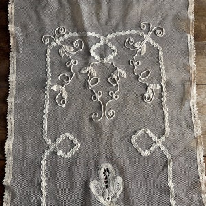 Vintage 1930s Tambour Lace Ecru Table Runner - Etsy