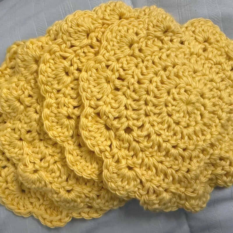 Yellow Coasters - Etsy