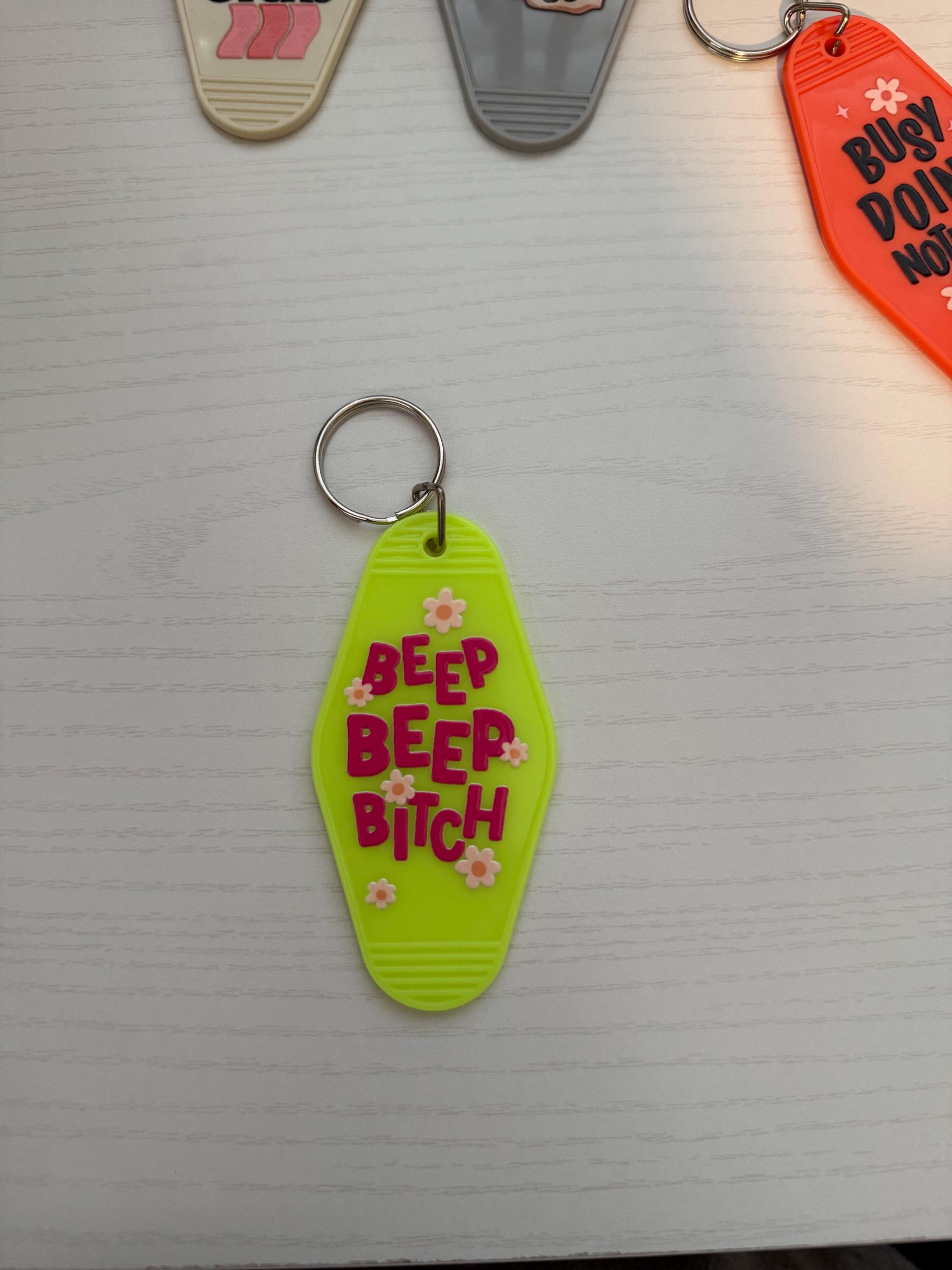 Retro Motel Keychains | Funny Quote Keyrings | Cute Aesthetic ...