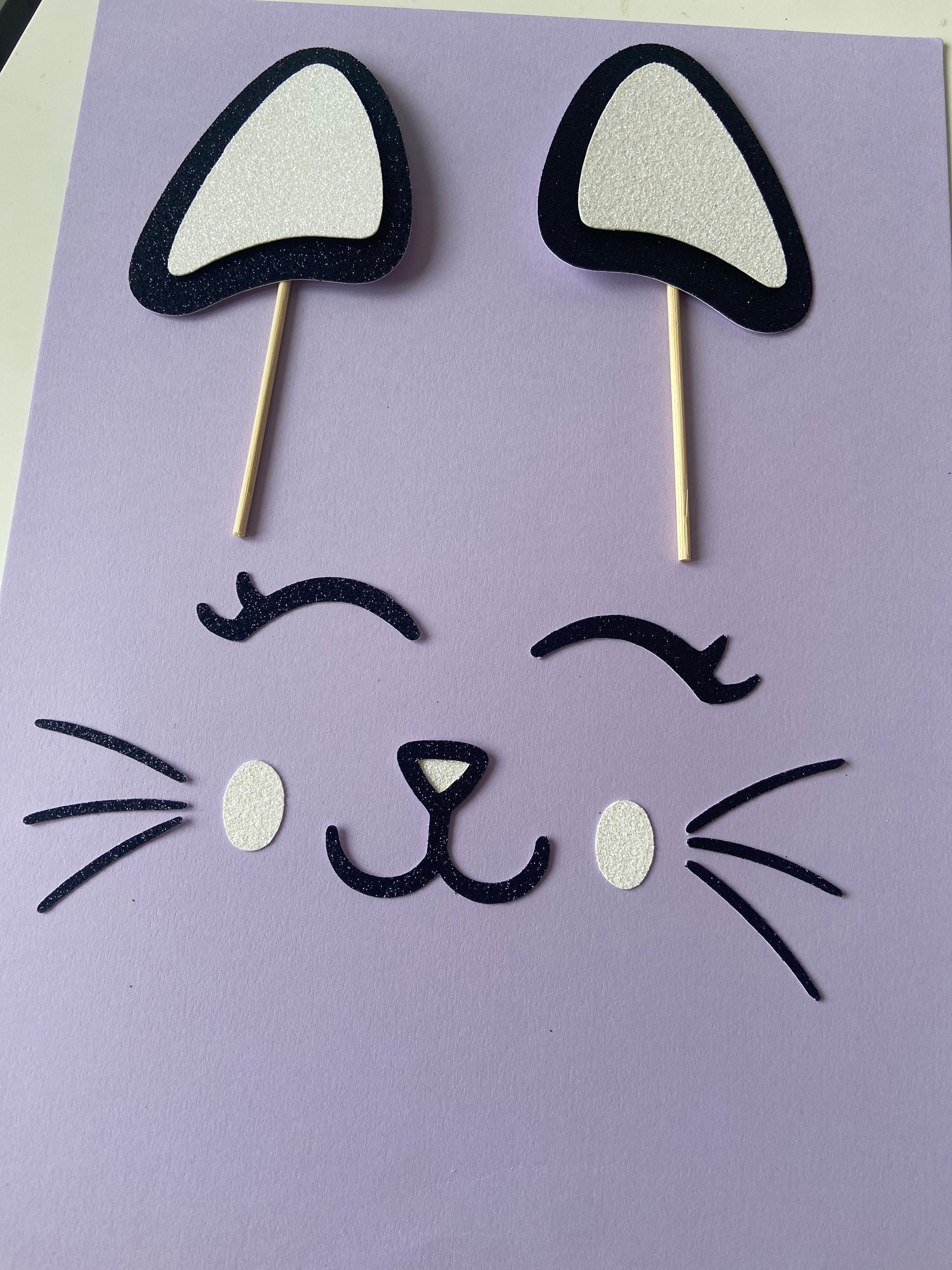 Cat Face Cake Topper Cat Topper 1st Birthday Cake Topper | Etsy