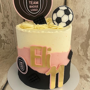 Football Themed Cupcake Toppers, Footie Cake Topper Charm Set, Football ...