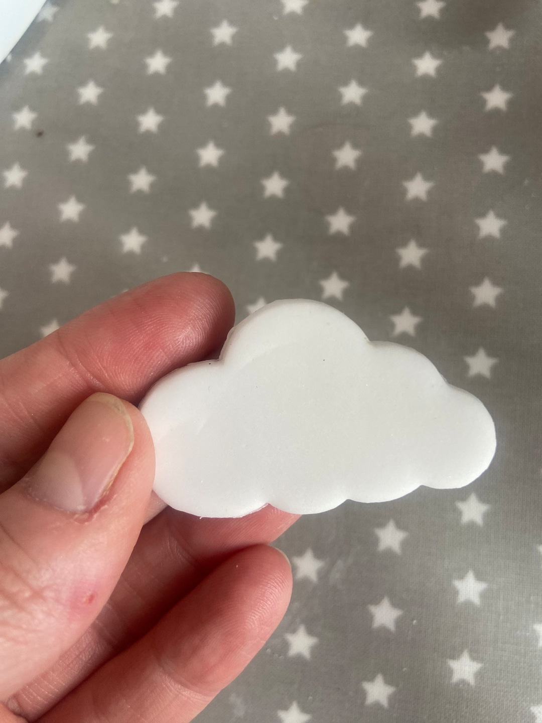 X6 Fondant Clouds Cake Toppers, Cloud Cupcake Toppers, Sugarpaste ...