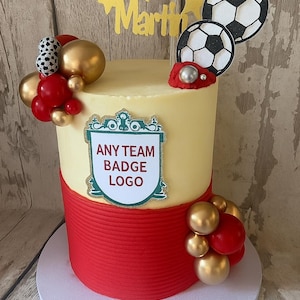 Football Themed Cupcake Toppers, Footie Cake Topper Charm Set, Football ...