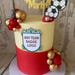 Football Themed Cupcake Toppers, Footie Cake Topper Charm Set, Football ...