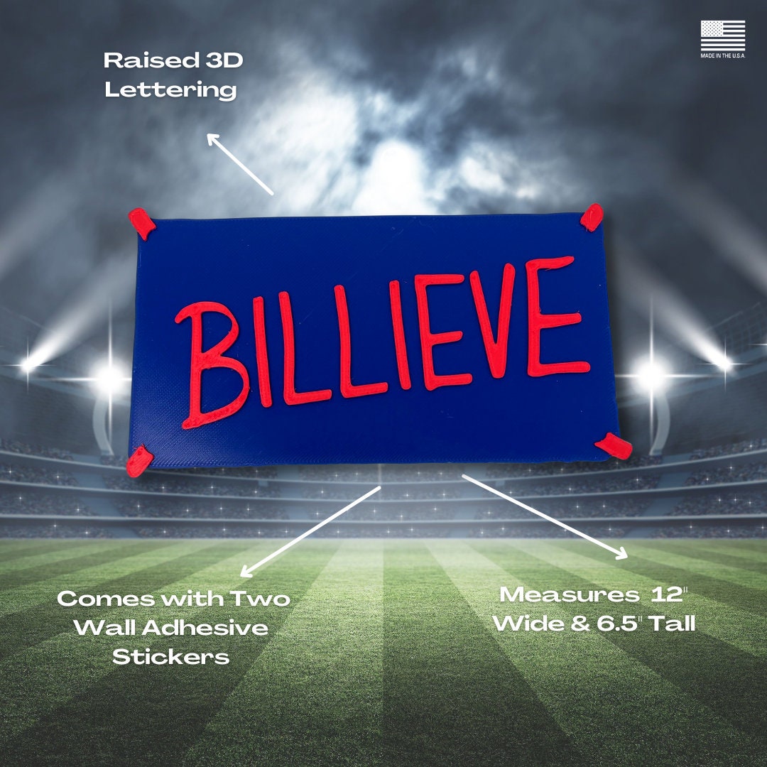 Billieve Motivational Wall Hanging for Sports Fans 12 - Etsy