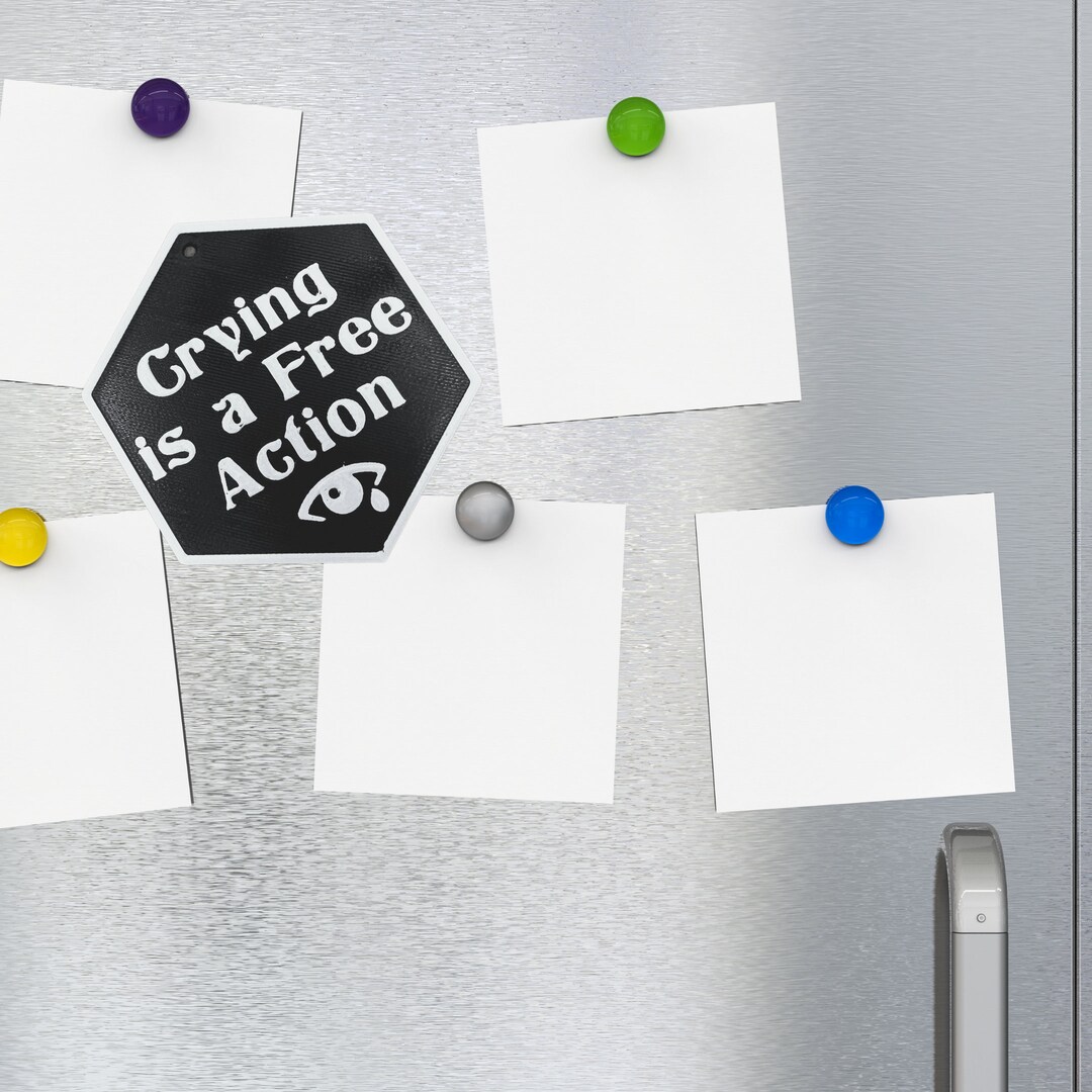 DND Crying is a Free Action Fridge Magnet Token | D&D Tabletop Games ...