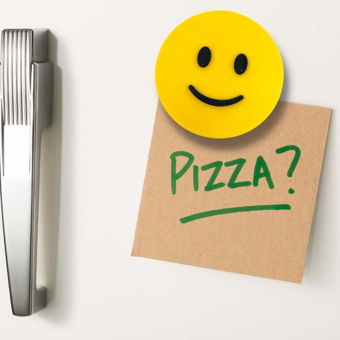 Emoji Smiley Face - Decorative Standalone Ideogram - Black and Yellow ...