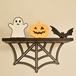 Spider Web Floating Shelf | Spooky Halloween Decor Shelf | 9" Wide X 5 ...